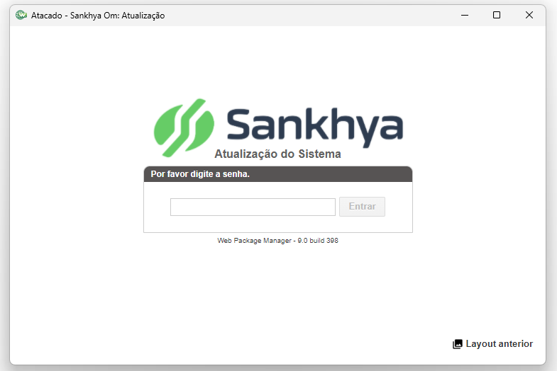 Atualização do sistema Sankhya Om via WPM – Sankhya Gestão de Negócios