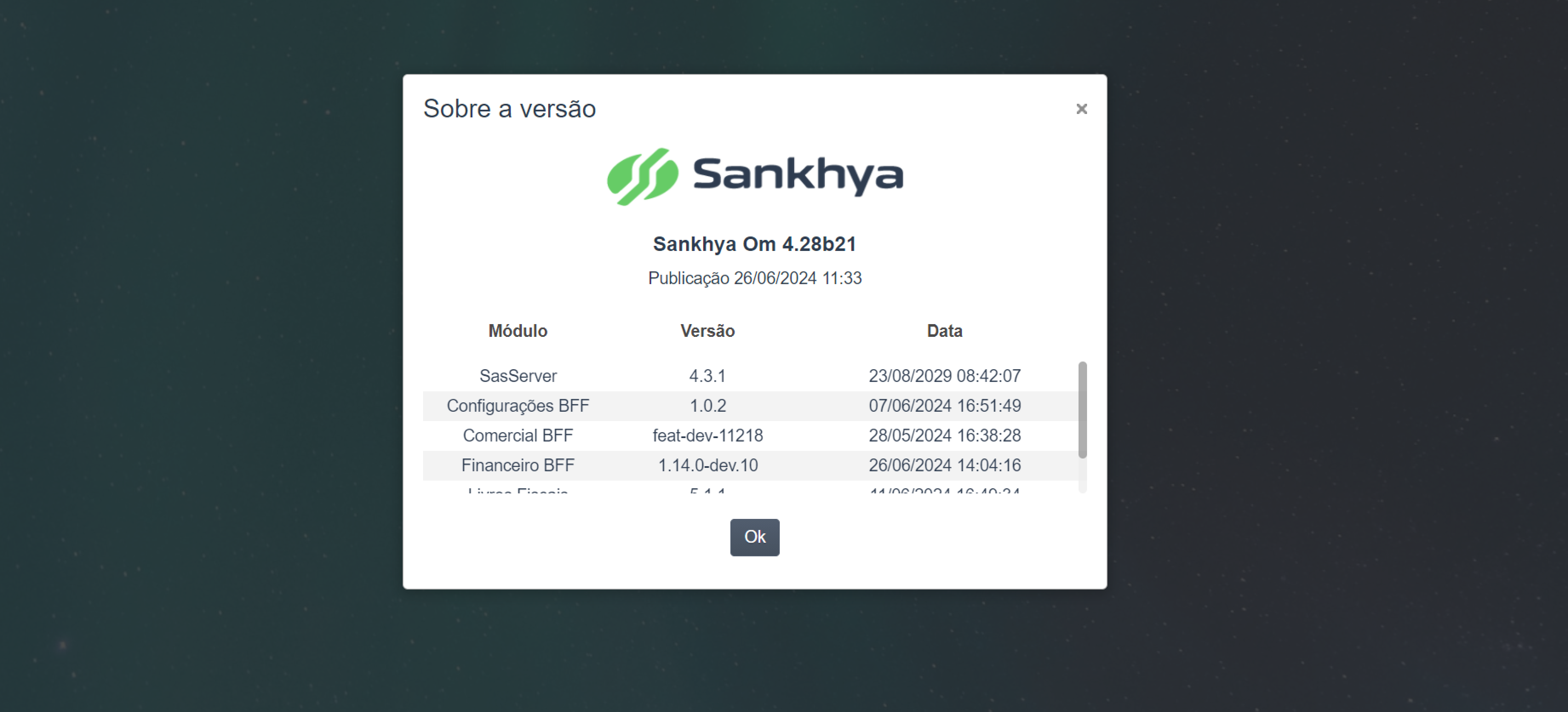 Nova interface Sankhya – Sankhya Gestão de Negócios