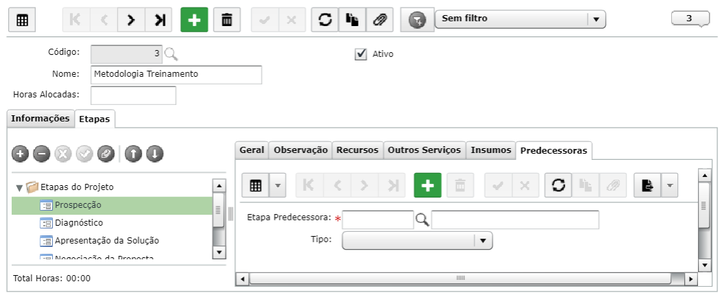 Modelo de Projetos – Sankhya Gestão de Negócios