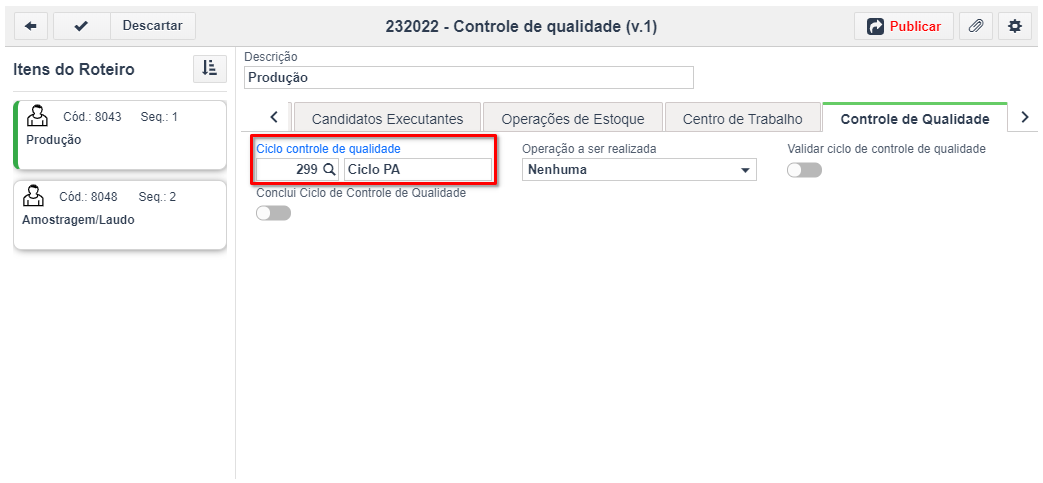Controle de Qualidade dos PA’s – Sankhya Gestão de Negócios
