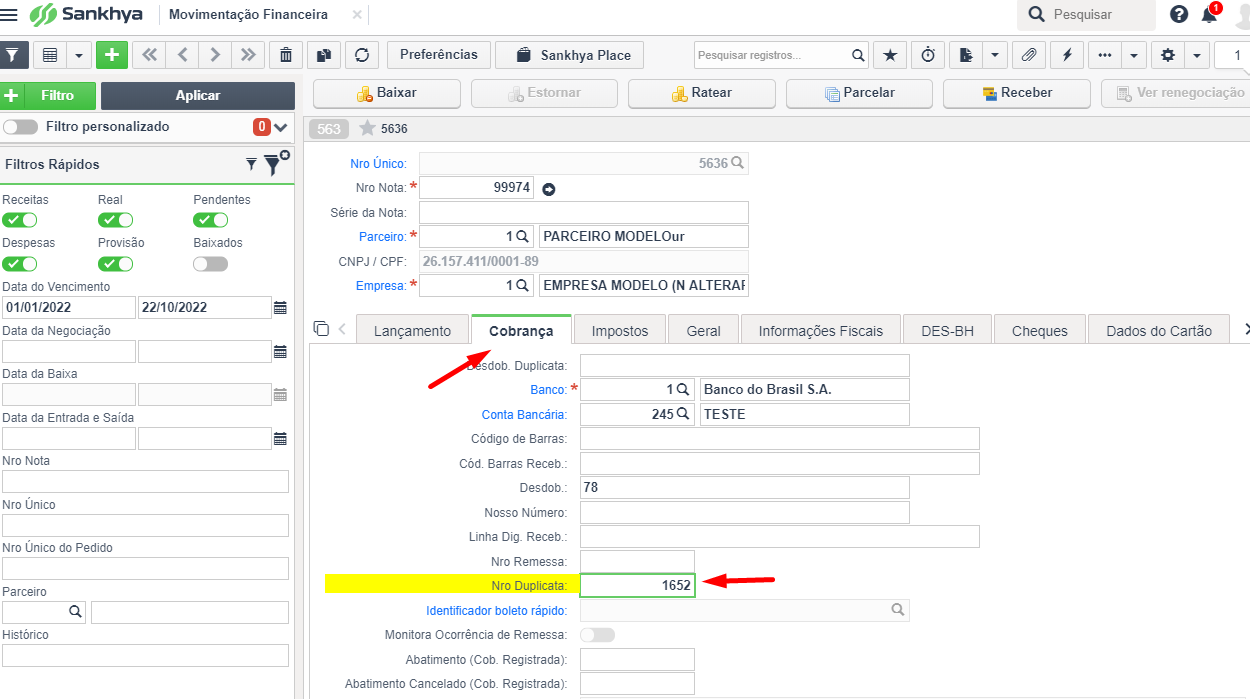Saiba como desfazer formação de duplicatas – Sankhya Gestão de Negócios